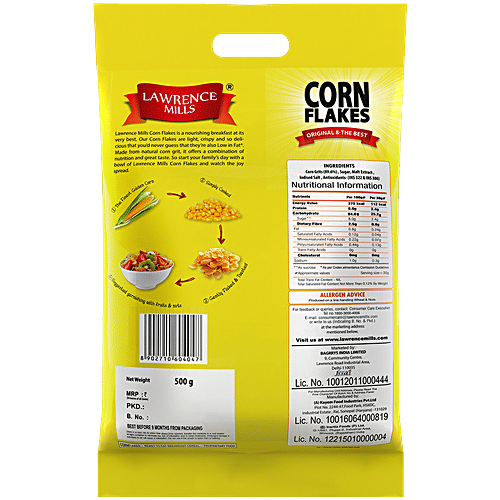 Buy Lawrence Mills Cornflakes 500 Gm Online At Best Price of Rs 119 ...
