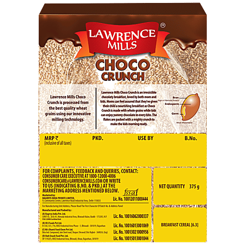 Buy Lawrence Mills Flakes Choco Crunch 375 Gm Online at the Best Price ...