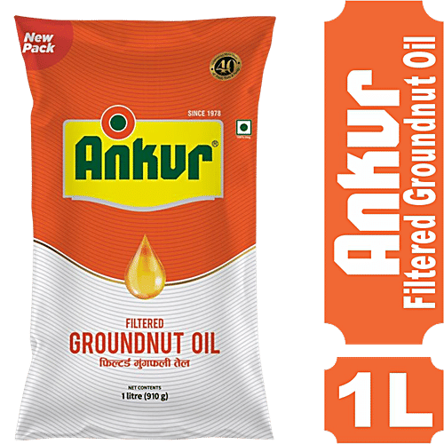 Buy Ankur Ground Nut Oil 1 Ltr Online at the Best Price of Rs 171.7 ...