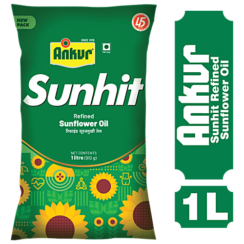 Buy Ankur Sunfit Sunflower Oil 1 Ltr Online at the Best Price of Rs 156 ...