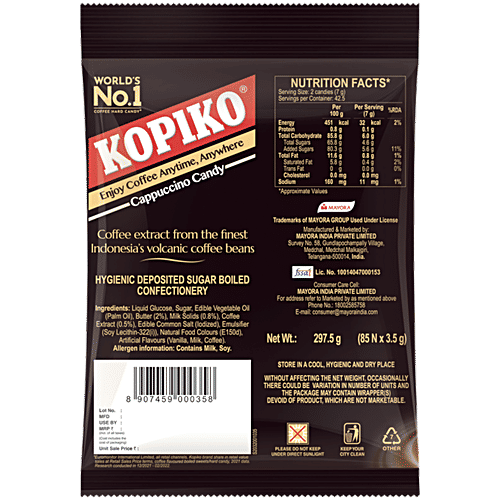 Buy Kopiko Candy Cappuccino 297.5 Gm Online At Best Price of Rs 100 ...