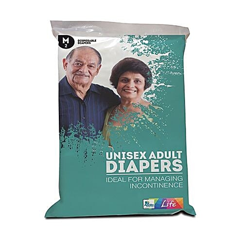Buy Apollo Pharmacy Uni Sex Adult Diapers Medium Ideal For Managing ...