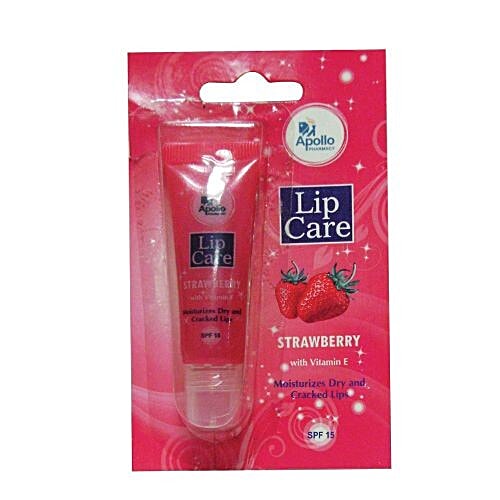 Buy Apollo Pharmacy Lip Care - Strawberry With Vitamin E (Spf 15 ...
