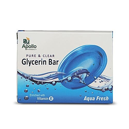 Buy Apollo Pharmacy Bathing Soap Pure Clear Glycerin Aqua Fresh ...