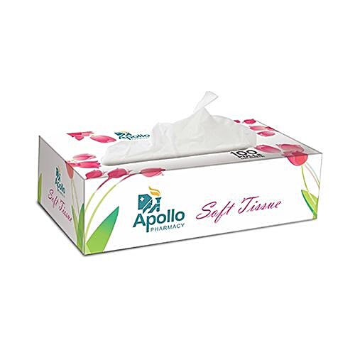 Buy Apollo Pharmacy Soft Tissues 100 Pulls X 2 Ply Aps0026 100 Pulls ...