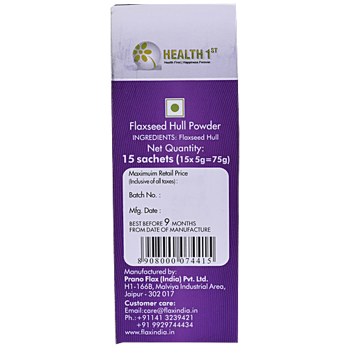 Buy Health 1St Flaxseed Hull Powder Lignans 75 Gm Online At Best Price ...
