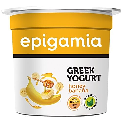 Buy Epigamia Greek Yogurt Honey Banana 90 Gm Online At Best Price of Rs ...