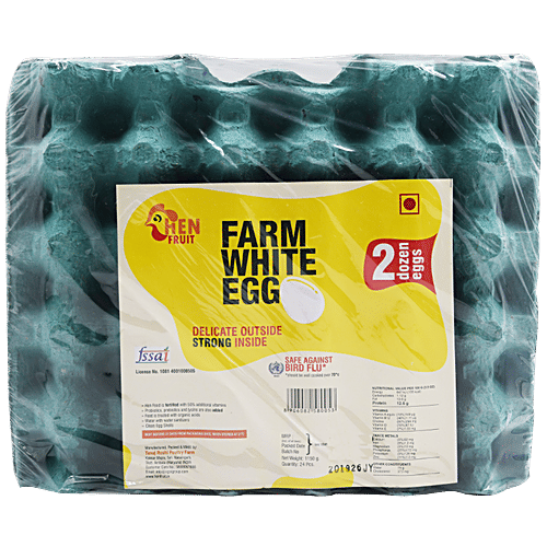 Buy Hen Fruit Two Dozen Large White Eggs 24 Pcs Online at the Best ...