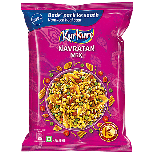 Buy Kurkure Namkeen Navratan Mix 200 Gm Online at the Best Price of Rs 35 - bigbasket