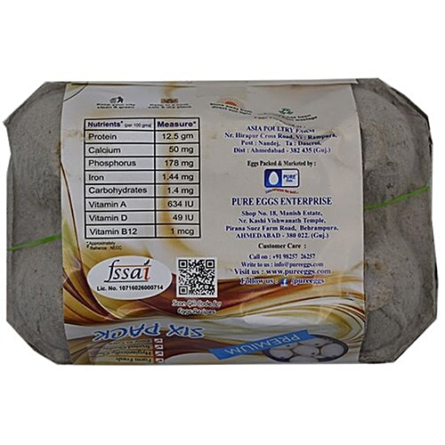 Buy Pure Eggs Premium 6 Pcs Online at the Best Price of Rs 45 - bigbasket
