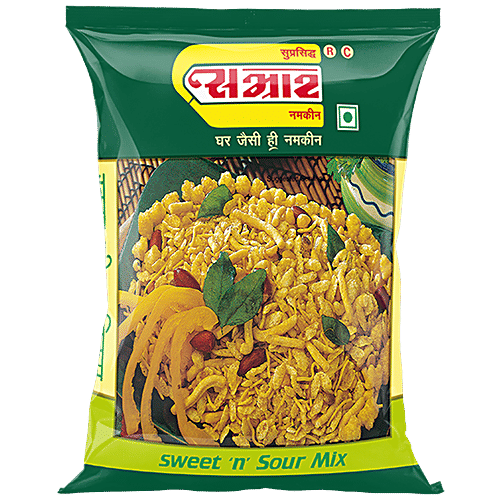 Buy Samrat Khatta Mitha Mix Namkeen - Sweet & Sour, Crispy, Indian ...