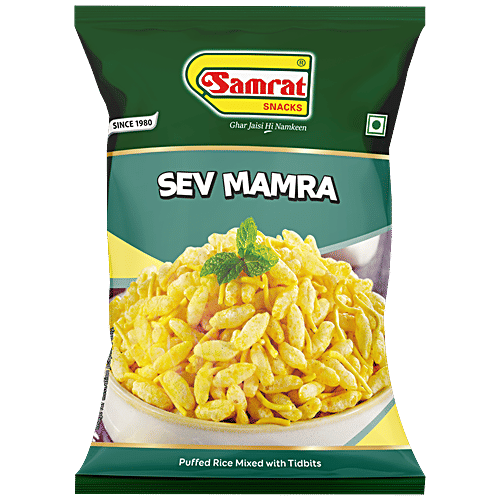 Buy Samrat Sev Mamra Namkeen - Puffed Rice Mixed With Tidbits, Crispy ...