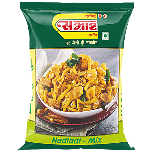 Buy Samrat Nadiadi Mix Namkeen - Spice Blend, Crunchy, Indian Snack ...
