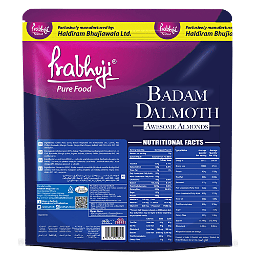 Buy PRABHUJI PURE FOOD Badam Dalmoth - Awesome Almonds Online at Best ...