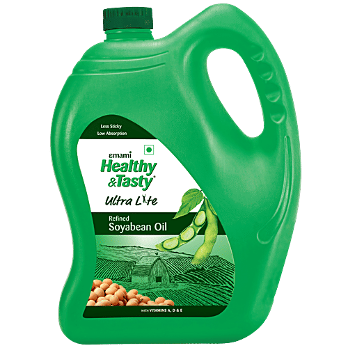 Buy Emami Healthy Tasty Soyabean Oil 5 Ltr Online at the Best Price of ...