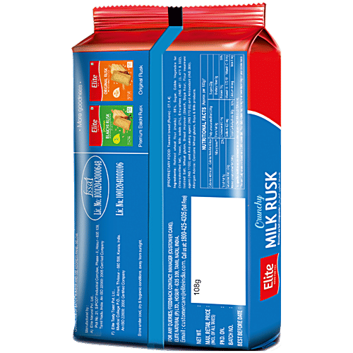 Buy Elite Rusk Milk 130 Gm Online At Best Price of Rs 20 - bigbasket
