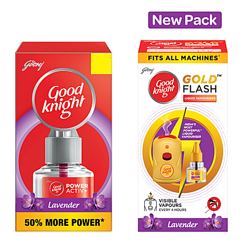 Buy Good knight Activ + Liquid Refill - Lavender 45 ml Online at Best ...