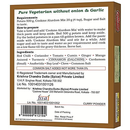 Buy Cookme Mixed Of Spices Alurdom 50 Gm Online at the Best Price ...