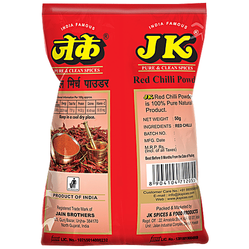 Buy Jk Powder Red Chili 100 Gm Online at the Best Price of Rs 51 ...