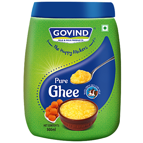 Buy Govind Cow Ghee 500 Ml Jar Online at the Best Price of Rs 350 ...