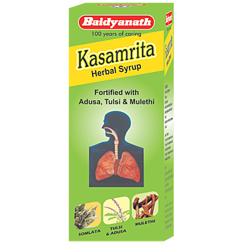 Buy Baidyanath Nagpur Kasamrit Herbal Tonic - For Cough & Cold Online ...