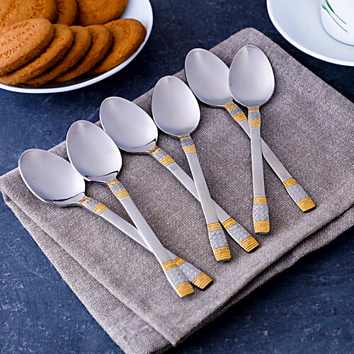 Buy FNS Celebration Stainless Steel - Tea Spoon Set, Cbts06H Online at ...