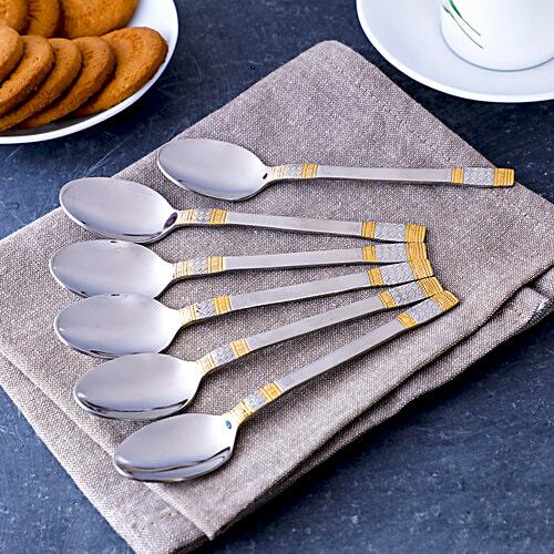 Buy FNS Celebration Stainless Steel - Tea Spoon Set, Cbts06H Online at ...