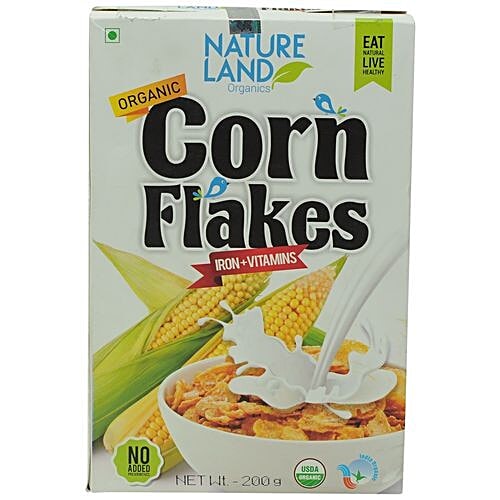 Buy Natureland Organics Corn Flakes Online at Best Price of Rs 90.09 ...