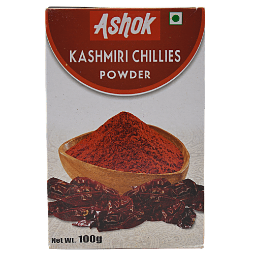 Buy Ashok Powder Kashmiri Mirch 100 Gm Online at the Best Price of Rs ...