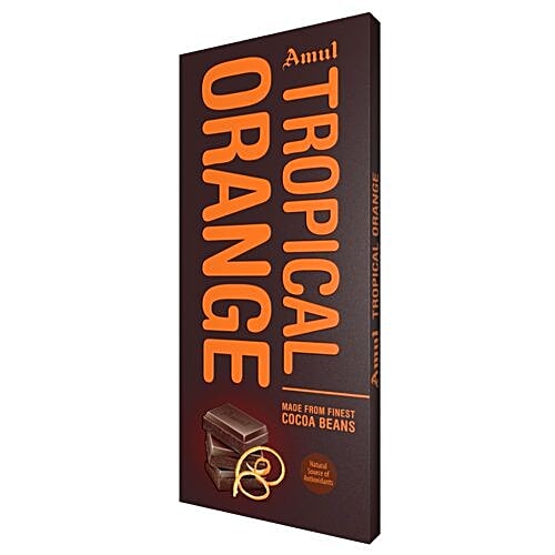 Buy Amul Tropical Orange Dark Chocolate Infused With Orange Extracts ...