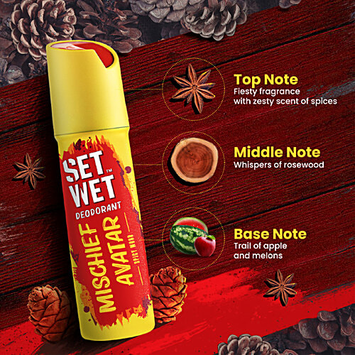 Buy Set Wet Deodorant Spray Perfume - Mischief Avatar 150 ml Online at ...