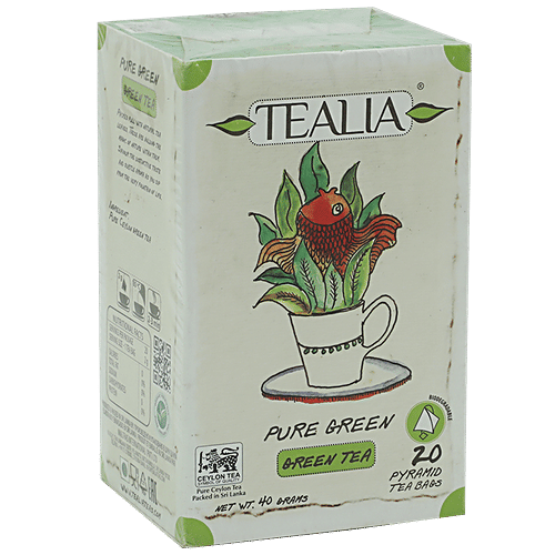 Buy Tealia Green Tea Pure Bio Degradable 20 Pcs Online At Best Price of ...