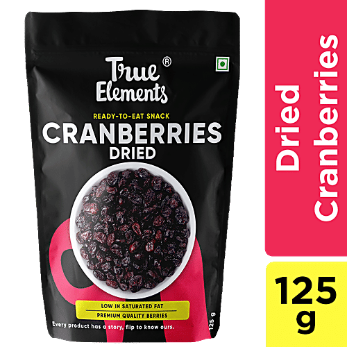 Buy True Elements Dried Cranberries 125 Gm Online at the Best Price of ...