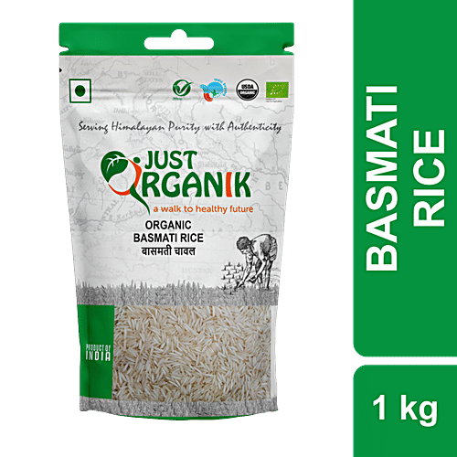 Buy Just Organik Basmati Rice Online at Best Price of Rs 255 - bigbasket