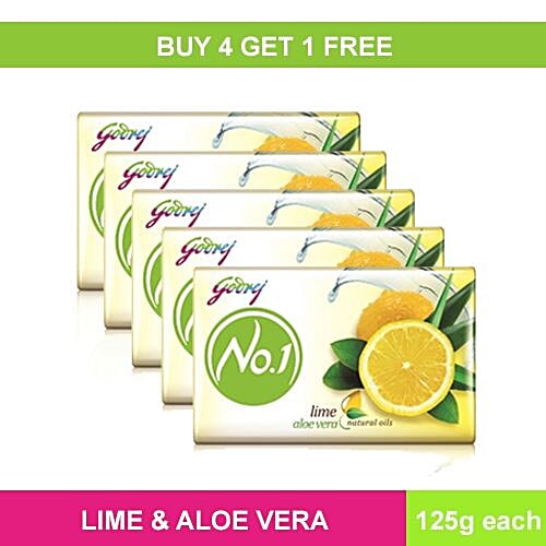 Buy Godrej No 1 Bathing Soap - Lime & Aloe Vera Online at Best Price of ...