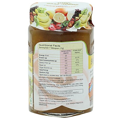 Buy Sugarless Bliss Sugar Free Jam Ananas Pineapple 300 Gm Online At ...