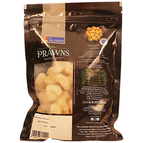 Buy Big Sams Frozen Prawns - Large Online at Best Price of Rs 345 ...