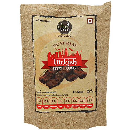 Buy Chevon Goat Meat Turkish Seekh Kebap 225 Gm Online At Best Price of ...