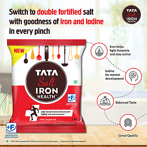 Buy Tata Salt Iron Plus Iodine 1 Kg Online at the Best Price of Rs 30 ...
