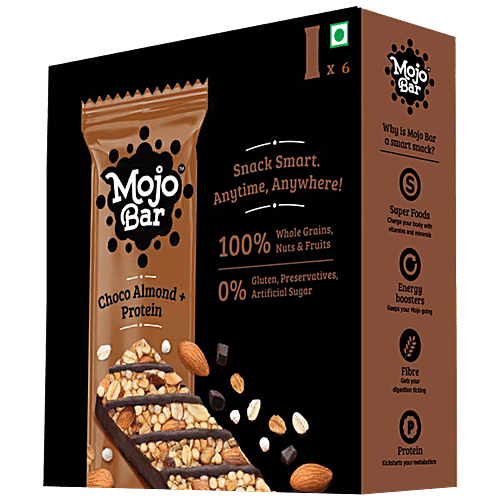 Buy Mojo Bar Healthy Snack Choco Almond Protein 210 Gm Online At Best ...