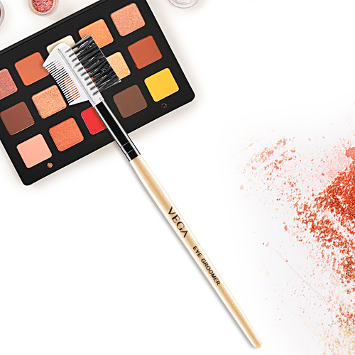 Buy Vega Eye Groomer Brush - EV-09, Colour May Vary Online at Best ...