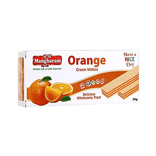 Buy Mangharam Cream Wafers Delicious Wholesome Treat - Orange Online at ...