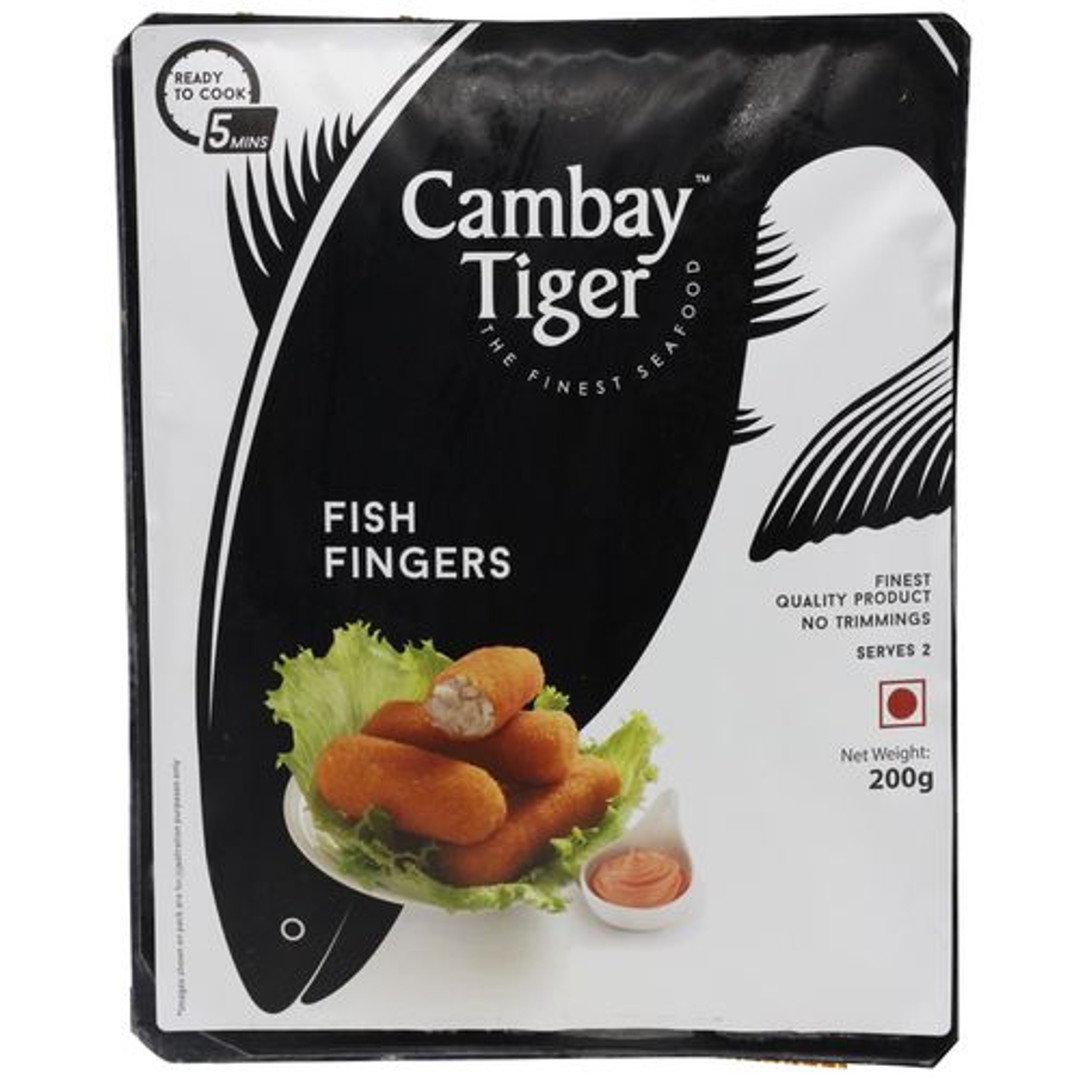Buy Cambay Tiger Heat Eat Fish Fingers 200 Gm Online At Best Price of ...