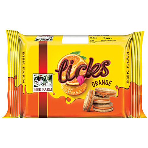 Buy Bisk Farm Licks Orange Biscuits Online at Best Price of Rs 35 ...