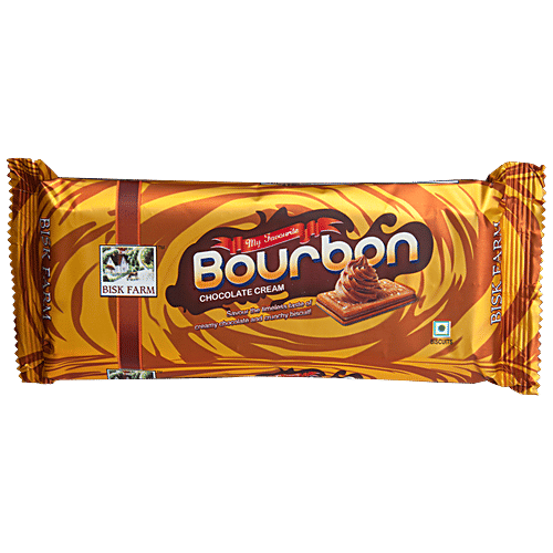 Buy Bisk Farm Cream Biscuits Bourbon 150 Gm Online At Best Price of Rs ...