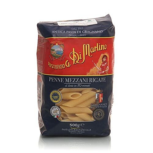 Buy Pastificiog Di Martino Pasta Penne Mezzani Rigate 500 Gm Online At ...