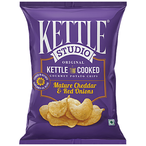 Buy Kettle Studio Potato Chips - Mature Cheddar & Red Onion 47 gm ...