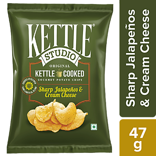 Buy Kettle Studio Potato Chips Sharp Jalapeno Cheese Cream 47 Gm Online ...