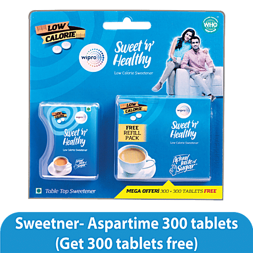Buy Wipro Sweet N Healthy Aspartame 600 Tablets Online At Best Price of ...