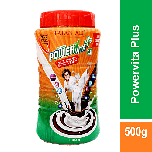 Buy Patanjali Health Drink Herbal Power Vita 500 Gm Jar Online at the ...